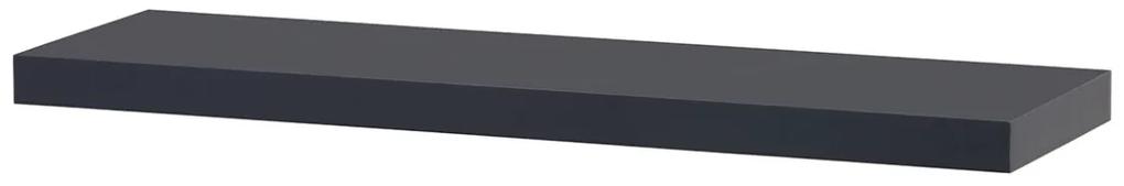 Nástěnná polička 80cm, barva šedá - matná - P-005 GREY2