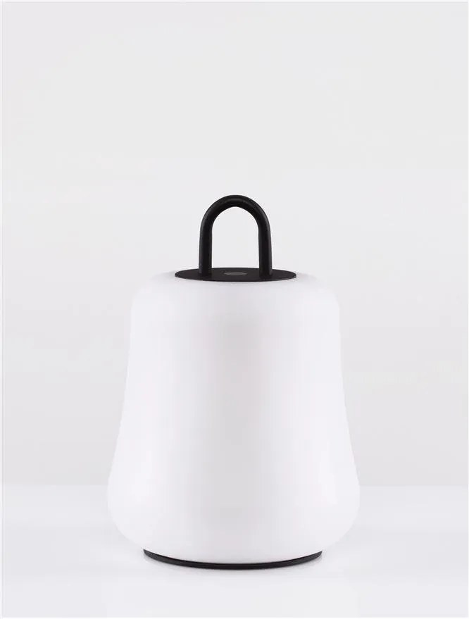 NV 9002877 Venkovní stolní lampa JIGRA černý hliník a akryl LED 2W 3000K 3,7V 339st. IP54 vypínač na těle / USB kabel - NOVA LUCE