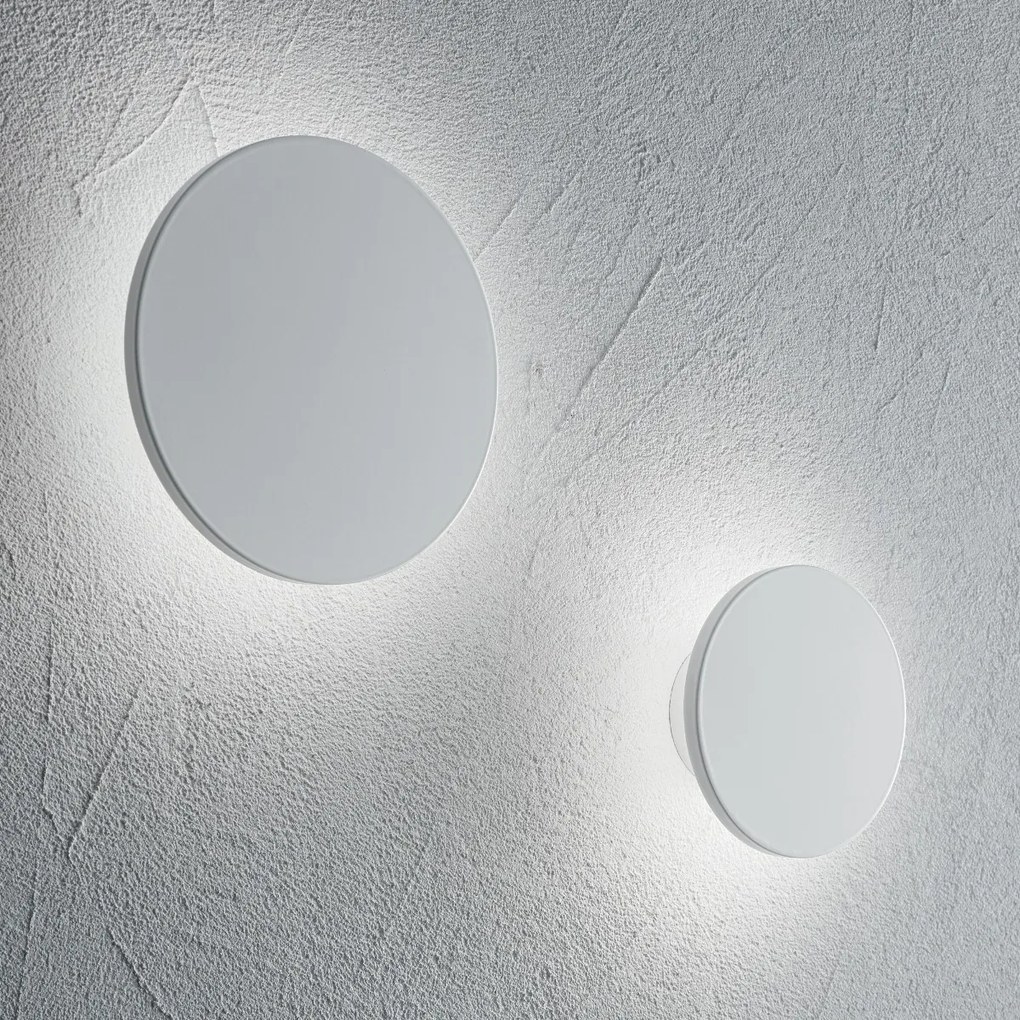 LED Nástěnné svítidlo Ideal Lux Cover AP1 round small bianco 195704 kulaté bílé 15cm