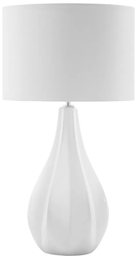 Bílá noční stolní lampa - SANTEE