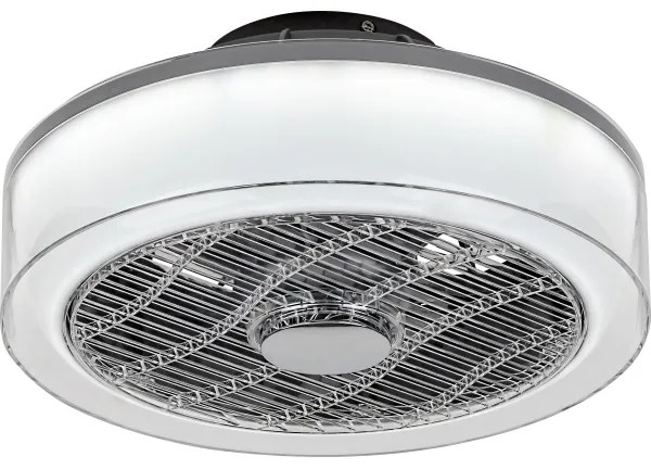 Rabalux - LED Stmívatelné stropní svítidlo s ventilátorem LED/30W/230V + DO
