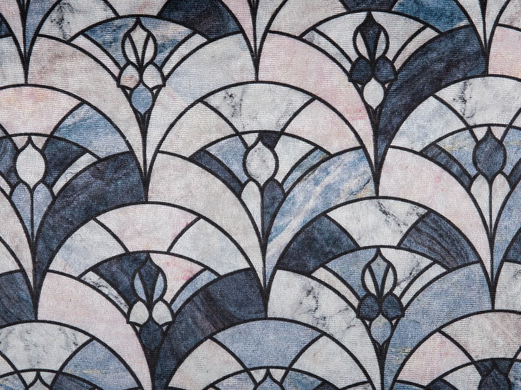 Sada 2 dekorativních polštářů 45 x 45 cm modro-béžová KOODAL Beliani