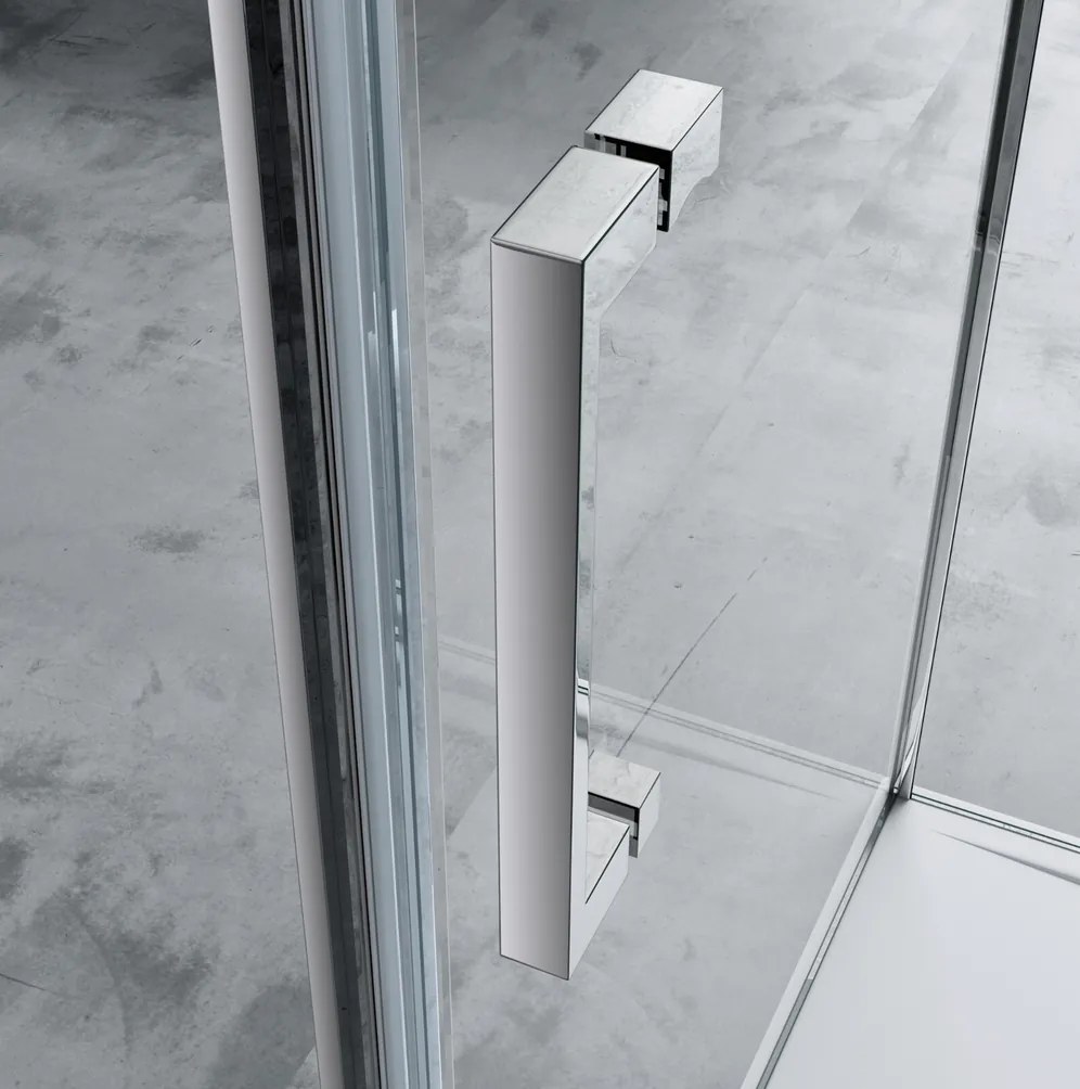 design sprchový kout RAVENA CHROM R36 U-FORM 70-100cm