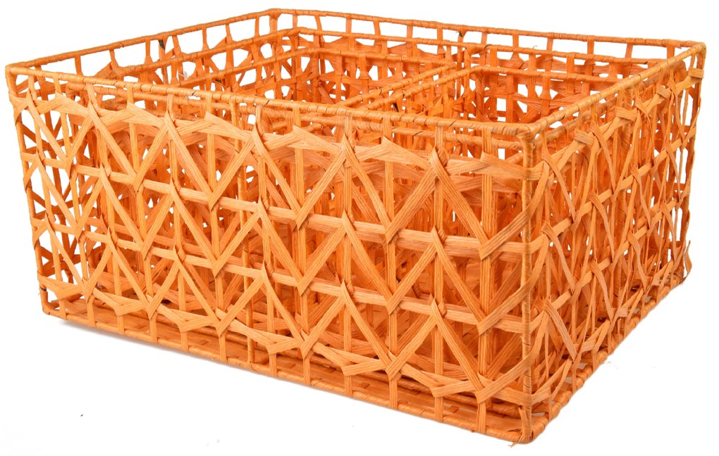 Vingo Úložný box oranžový Rozměry (cm): 42x32, v. 20