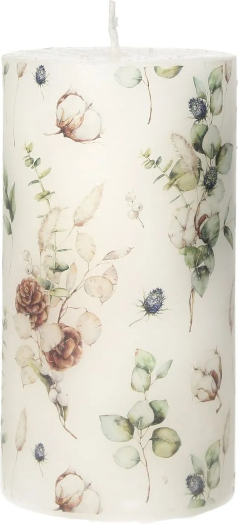 Svíčka Bianca 13cm flowers