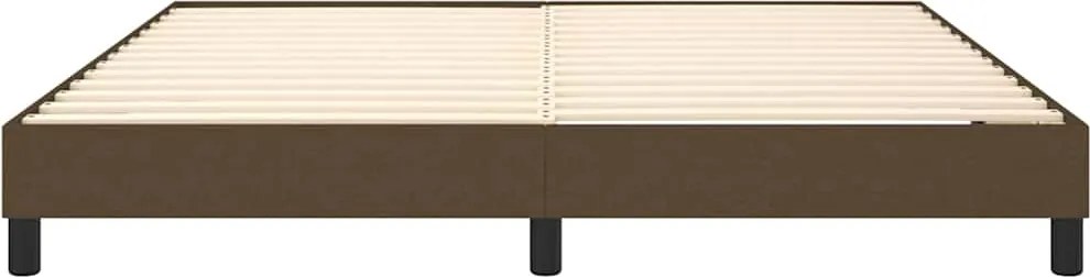 Rám postele s boxspringem tmavě hnědý 180 x 200 cm textil 3120535
