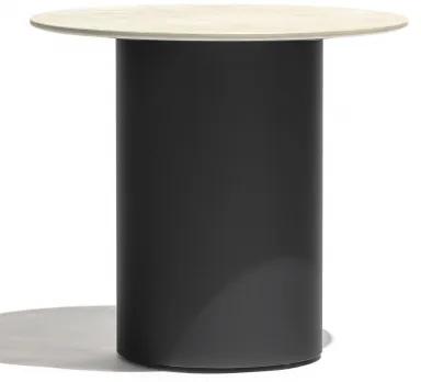 Branta nízké stoly keramika Ø55 antracitová - vzhled kámen latte Todus