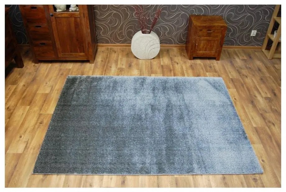 Luxusní kusový koberec Shaggy Verona šedý 80x150cm