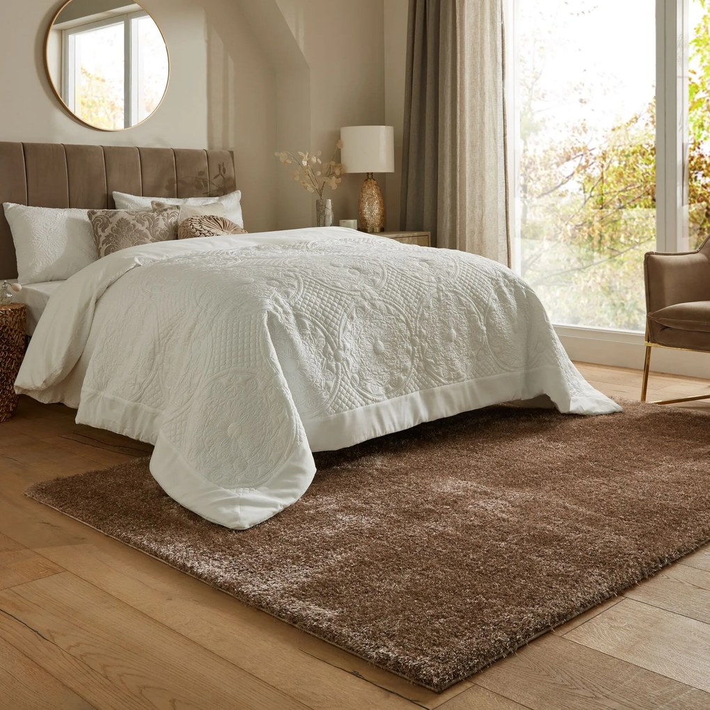 Flair Rugs koberce Kusový koberec Indulgence Velvet Taupe - 80x150 cm