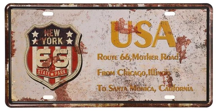 Kovová cedule USA ROUTE 66