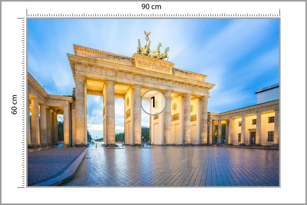 Fototapeta Berlínská Braniborská Brána Omyvatelný vlies 416x254