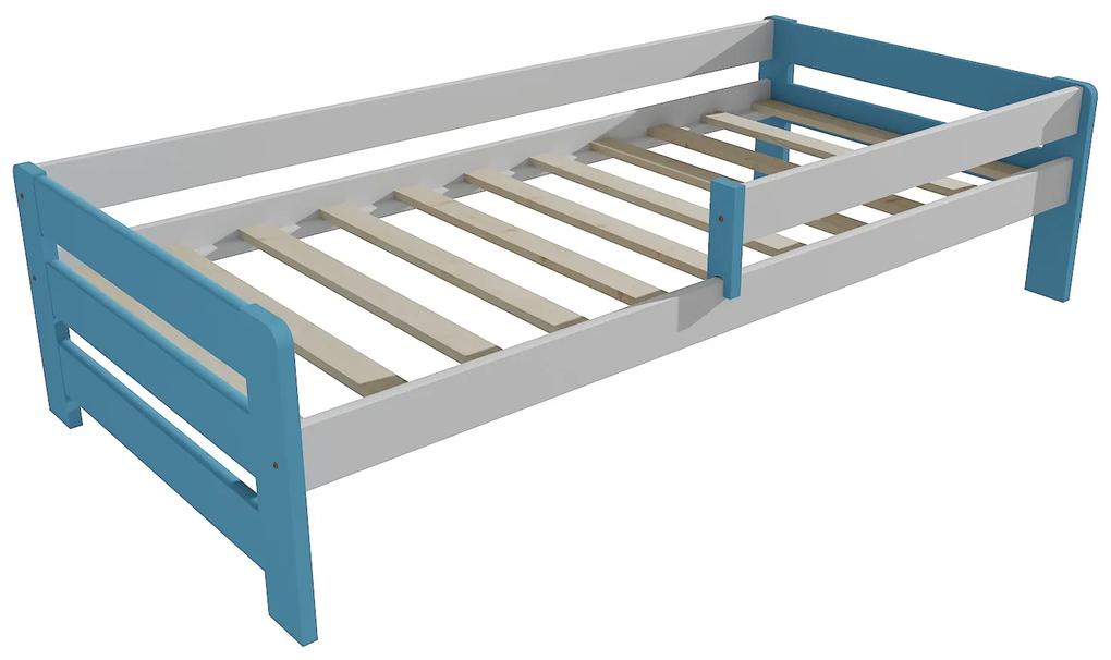 Vomaks Dětská postel se zábranou VMK003D KIDS Rozměr: 140 x 200 cm, Barva: barva modrá