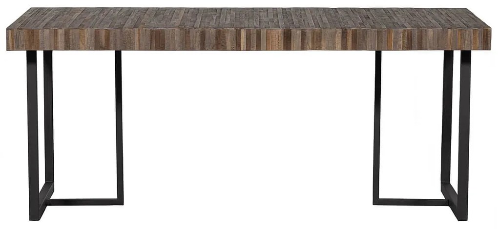 Jídelní stůl manero 180 x 90 cm tmavě hnědý MUZZA
