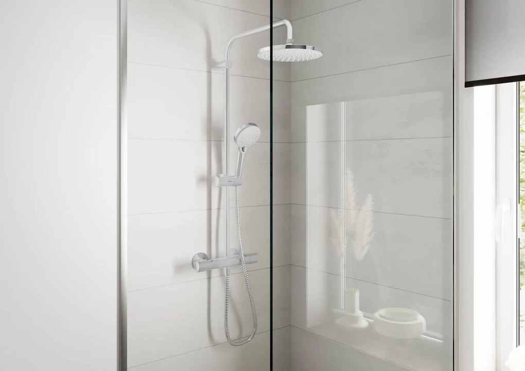Hansgrohe Vernis Blend, termostatická sprchová souprava, hlavová sprcha + ruční sprcha, chromová, HAN-26276000