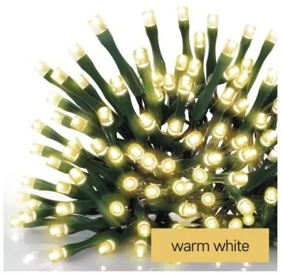 LED vánoční řetěz Steny s programy 12 m teplá bílá