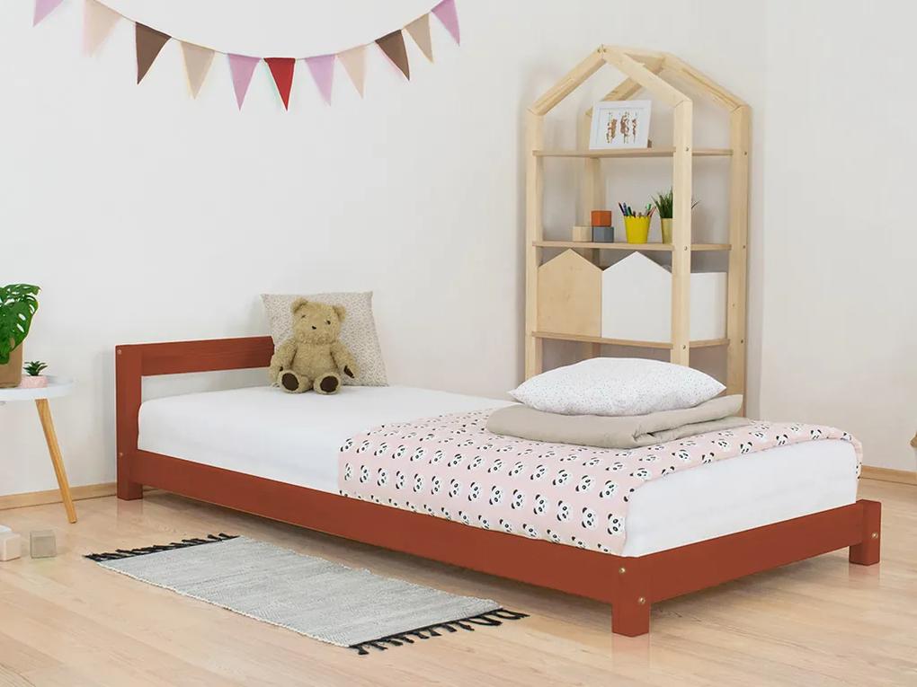 Benlemi Dětská jednolůžková postel s čelem DREAMY Zvolte barvu: Námořnická modrá, Zvolte rozměr: 120x190 cm