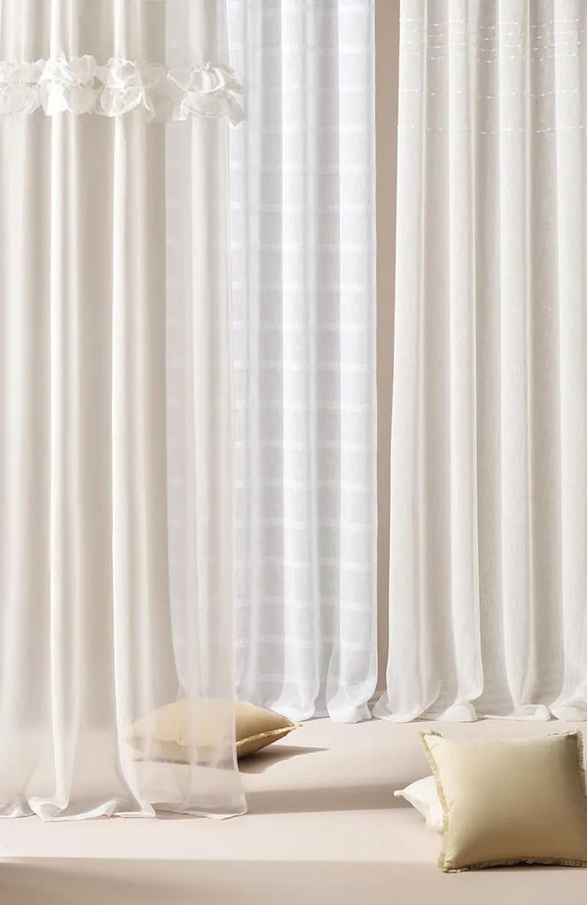 Room99 Záclona na kroužcích Marisa Tečky Barva: Krémová, Velikost: 250 x 250 cm