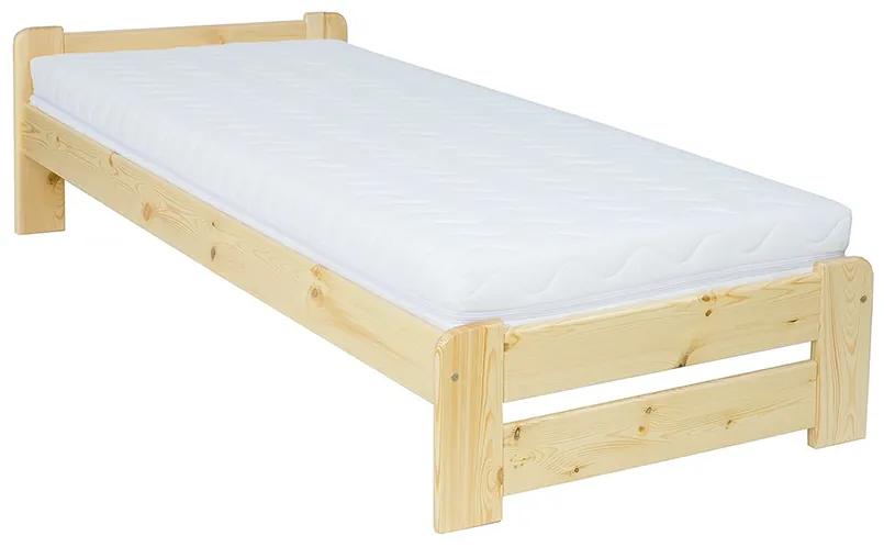 Drewmax LK099 Dřevěná postel 120x200 borovice