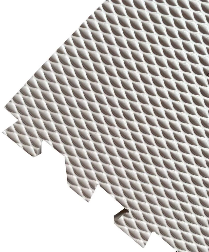 Vylen Designová puzzle podlaha Méďa Tmavě hnědý s bílým bříškem