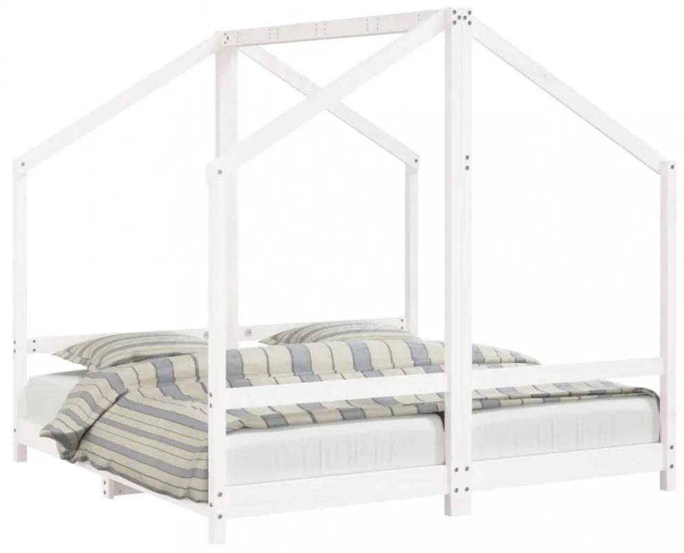 Dvojitá dětská domečková postel Dekorhome 90 x 200 cm