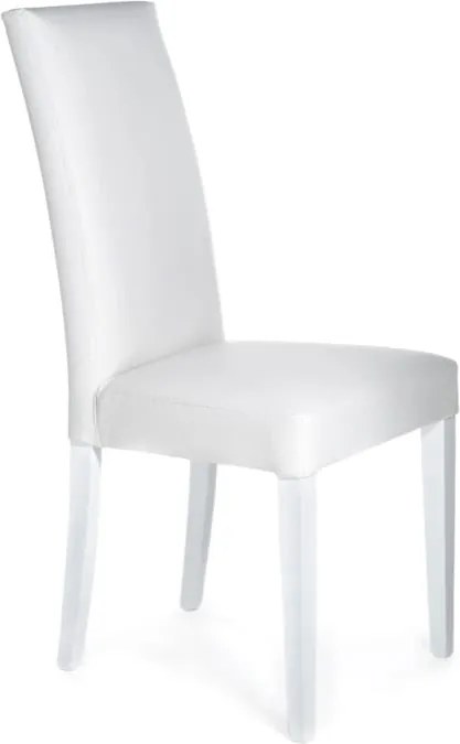 Tomasucci Židle z ekokůže JENNY WHITE 92x43x44cm,bílá