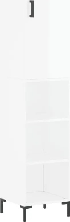 vidaXL Skříň highboard 34,5 x 34 x 180 cm kompozitní dřevo [3198979] Barva: Betonová šedá