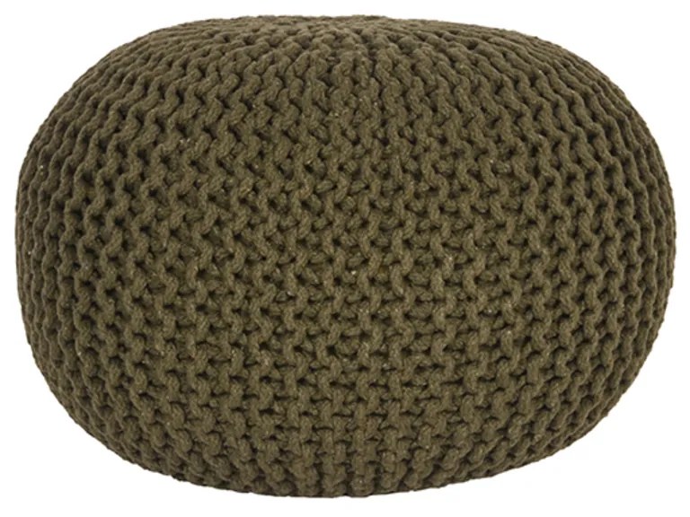 LABEL51 pletený puf GEBREID zelený M Color: Army green SH-24.064