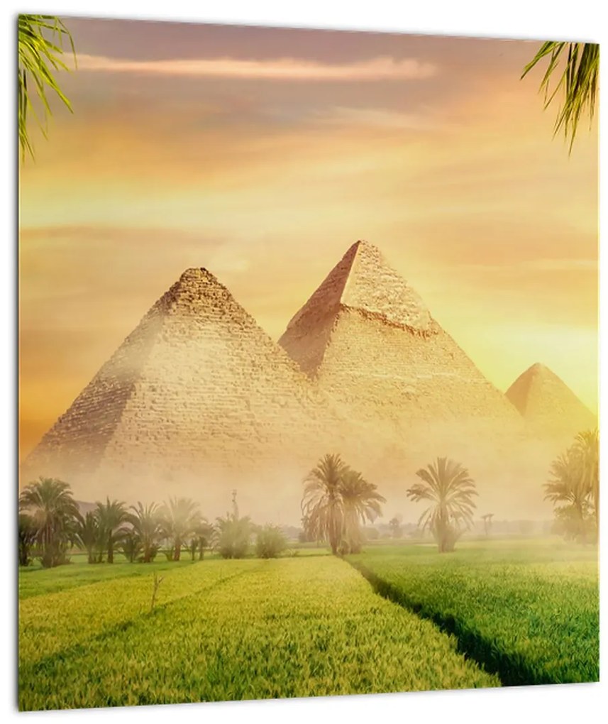 Obraz - Pyramidy (30x30 cm)