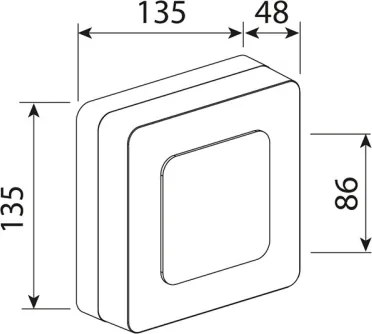 LED svítidlo McLED Draco S, 9W, 4000K, IP65, černá ML-513.019.19.0