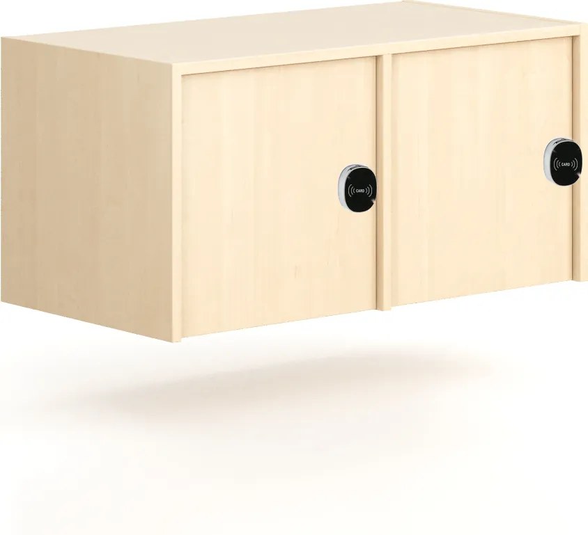 Nástavba pro skříně FRAME, 2x dveře, 872 x 450 x 427 mm, RFID zámek, bříza