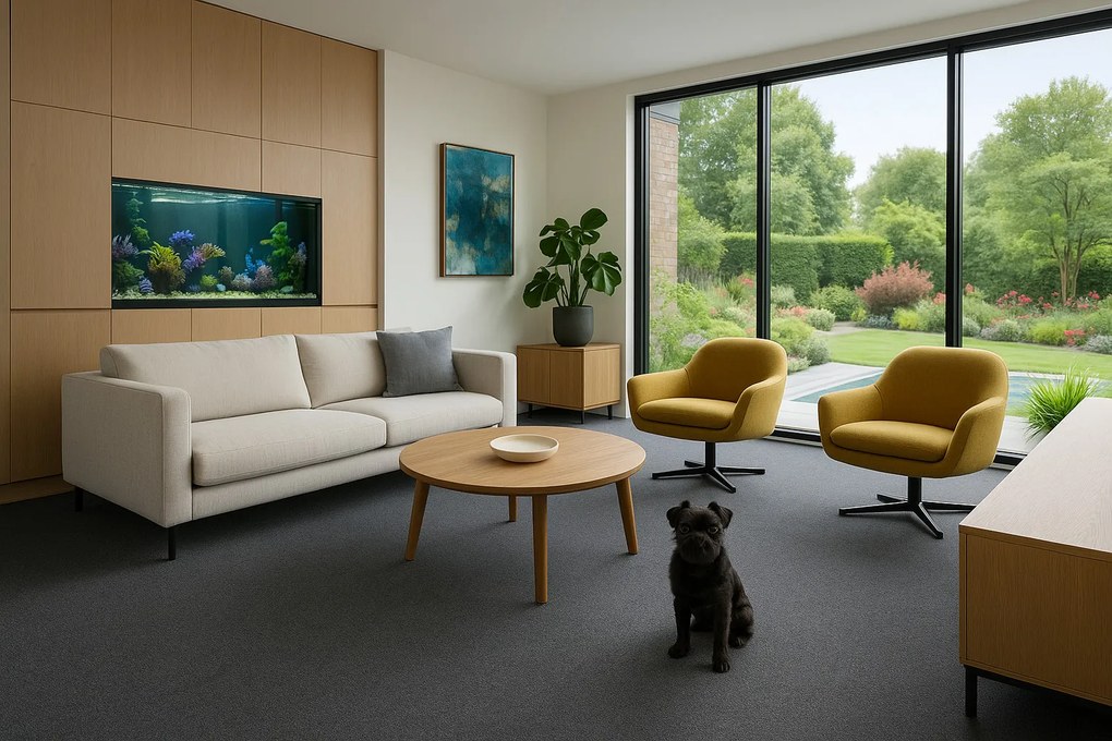 Condor Carpets, Metrážový koberec Rambo-Bet 78, na míru, šíře 3m,4m,5m, šedá, filc, kuchyně