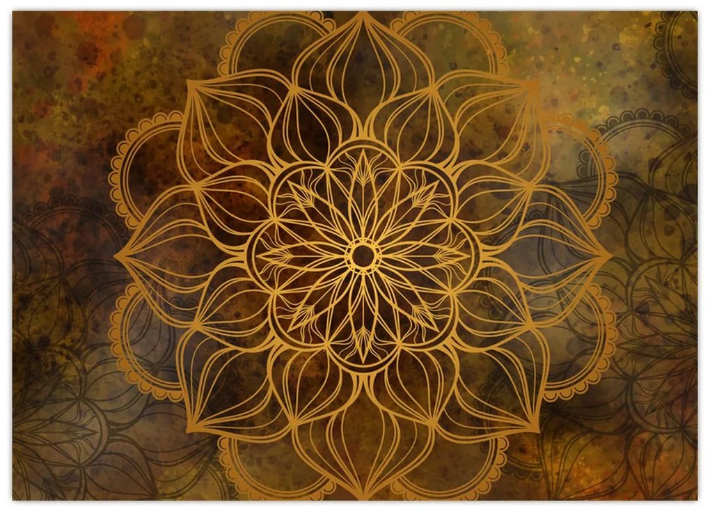 Skleněný obraz - Mandala radosti (70x50 cm)