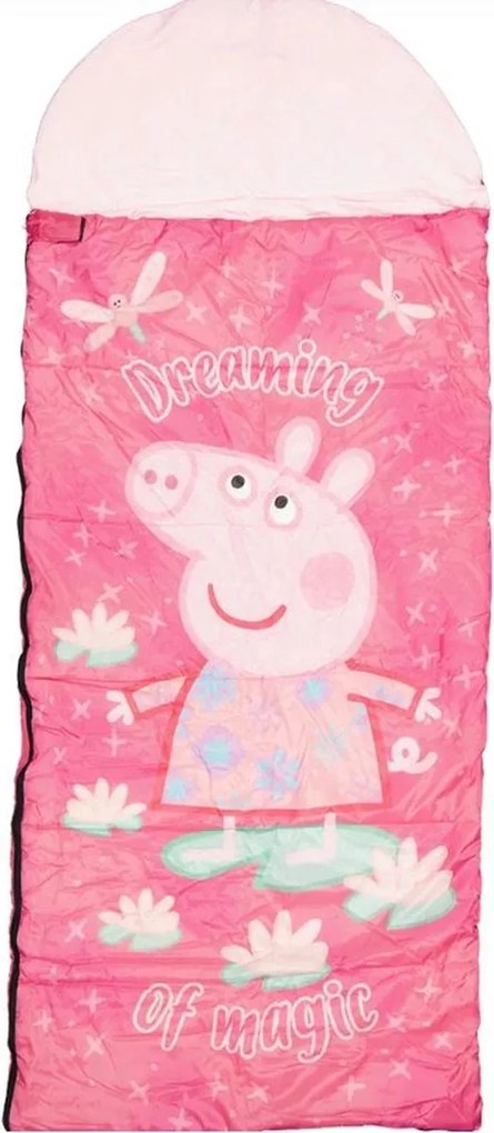Dětský spací pytel PEPPA PIG 170x70 cm, růžový
