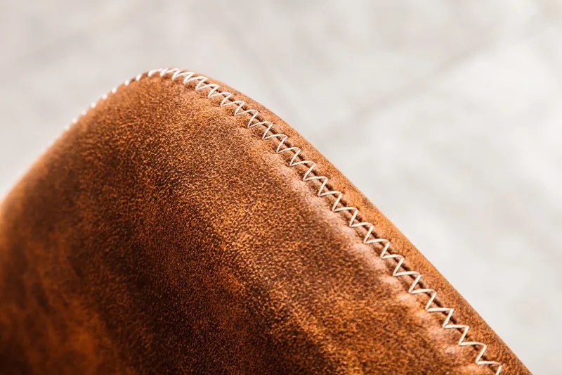 Designová židle Derrick hnědá Antik