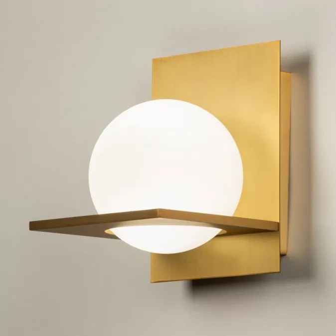 Nástěnné designové skleněné svítidlo Lune Magico Gold