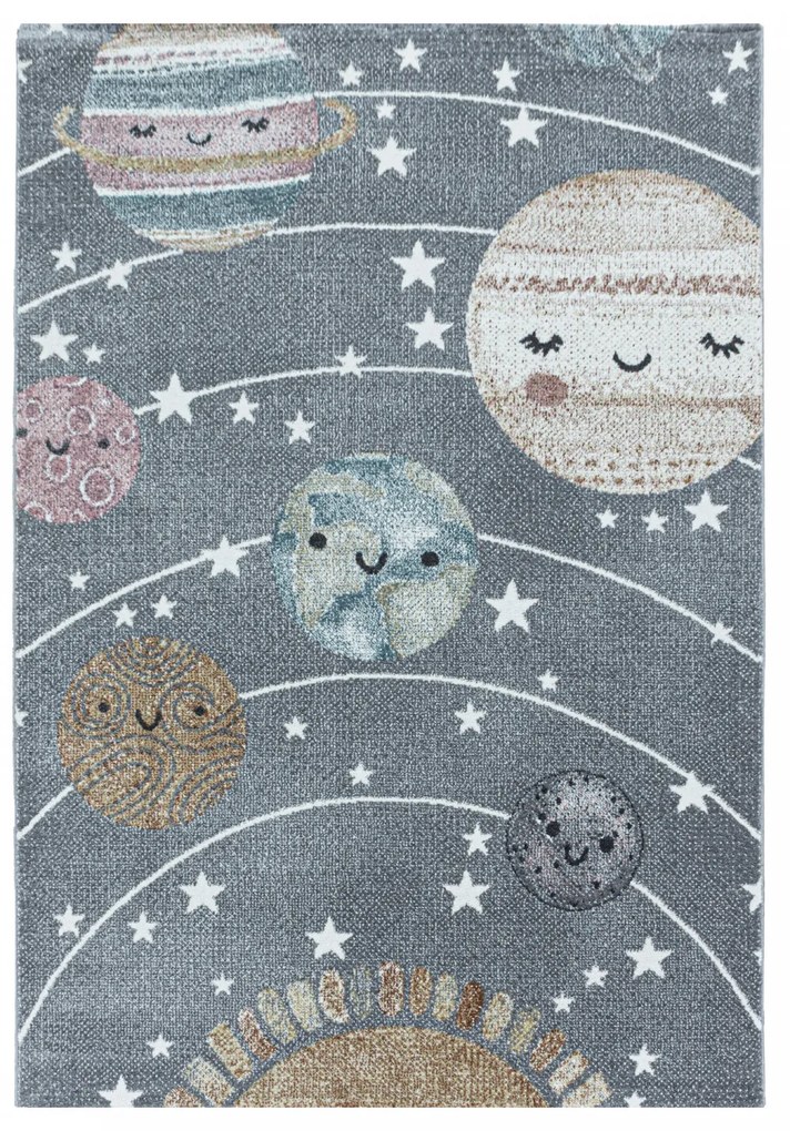 Ayyildiz koberce Dětský kusový koberec Funny 2105 grey - 160x230 cm