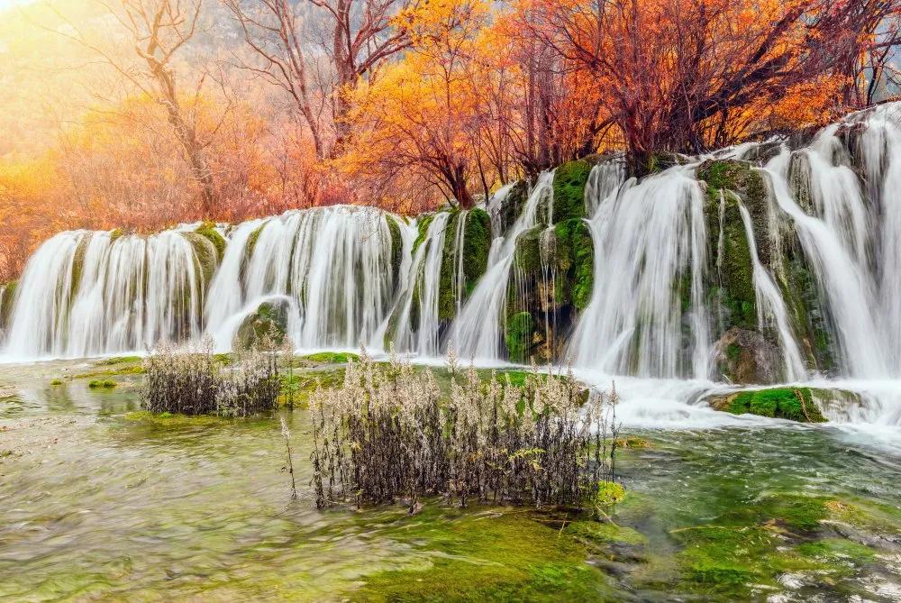 Fototapeta Podzimní Vodopád Samolepící tapety 270x180