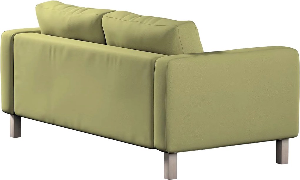 Potah na pohovku IKEA Karlstad 2-místná, nerozkládací, krátký barva zelená látka lesklé, sametová