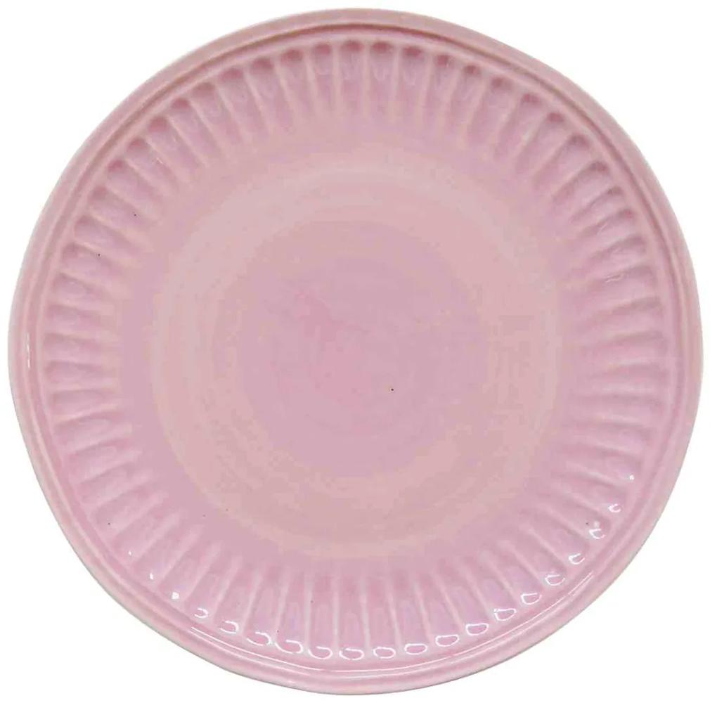 Easy Life Porcelánový dezertní talíř Abitare světle růžový - 19cm