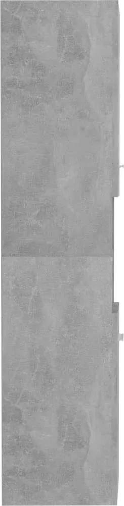 vidaXL Koupelnová skříňka 30 x 30 x 130 cm dřevotříska [805001] Barva: Betonová šedá