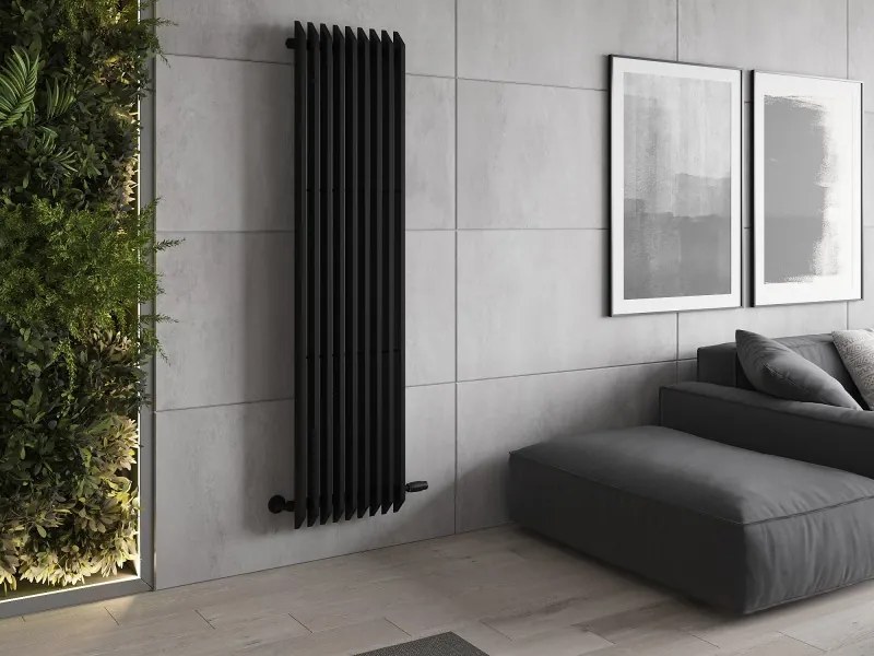 Mexen Aurora dekorativní radiátor 1800 x 450 mm, 1347 W, černý - W212-1800-450-00-70