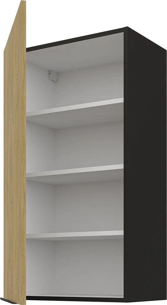 CREMONA cc | horní skříňka 50 G-90 1F policová | 50 cm | VYSOKÁ | černá/cremona