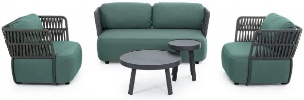 BIZZOTTO Zahradní konferenční stolek SPYRO antracit 41 cm 0663524