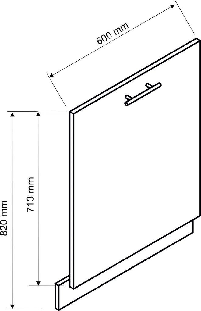ALFASHOP NATÁLIA dolní světlá šedá 60x71 myčka
