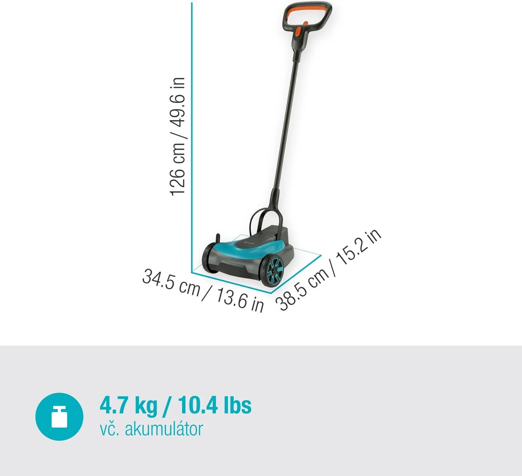 Aku sekačka HandyMower 22/18V P4A Gardena 14620-20