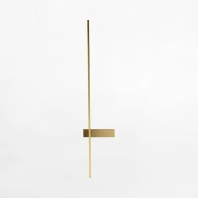 Zlaté minimalistické nástěnné LED svítidlo ARCO