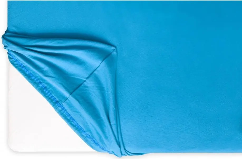 HEDDA Prostěradlo Jersey Lycra premium denim rozměr: 200 x 220 cm