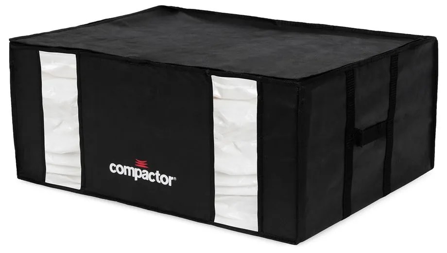 Černý úložný box s vakuovým obalem Compactor Black Edition, objem 210 l