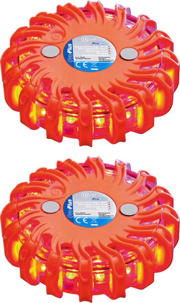 ProPlus Výstražná světla s 16 LED 2 ks oranžová [276224]