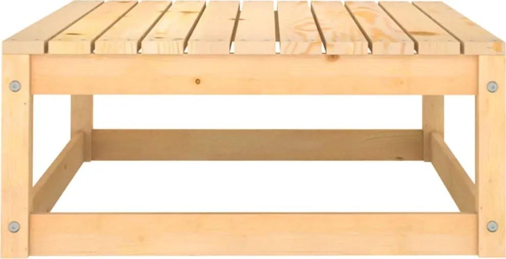vidaXL Zahradní podnožky s poduškami 2 ks masivní borové dřevo [3083723] Barva: Bílá